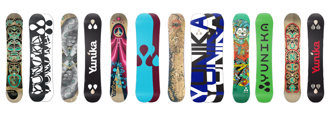 Yunika Snowboards – Ride Green! | unfamiliar snowboard shop